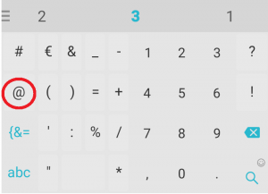 Cómo poner arroba @ en todos los dispositivos